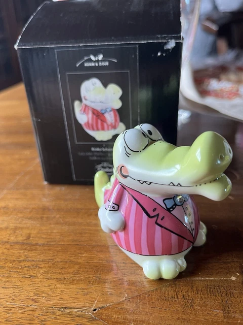 GOEBEL ADAM& ZIEGE Porzellan Salzstreuer Pfefferstreuer Kroko Schanell ...