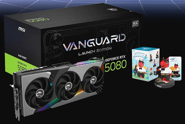 MSI GEFORCE RTX 5080 VANGUARD SOC LAUNCH EDITION 16GB Limited Edition ...