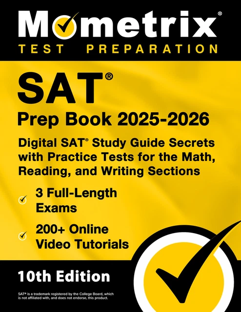 SAT PREP BOOK 2025-2026 - Digital SAT Study Guide Secrets [10th Edition ...
