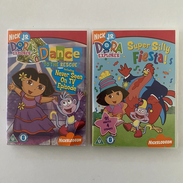 2X DVD DORA The Explorer: Dance To The Rescue + Super Silly Fiesta UK ...