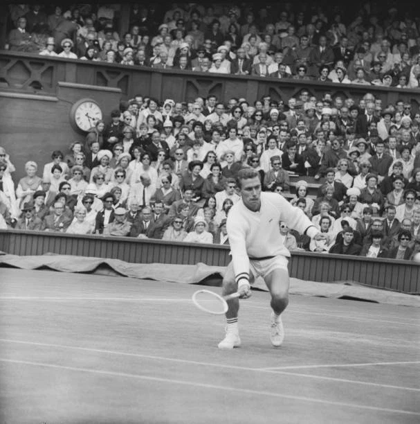 KEITH WOOLDRIDGE DURING Wimbledon championships in London OLD PHOTO $8. ...