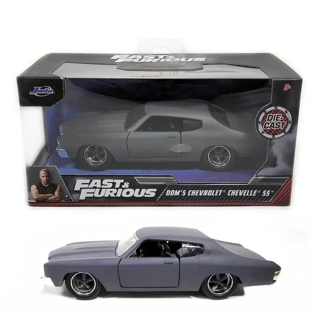 JADA TOYS FAST & Furious Dom's Chevy Chevelle SS Primer Gray Diecast 1: ...