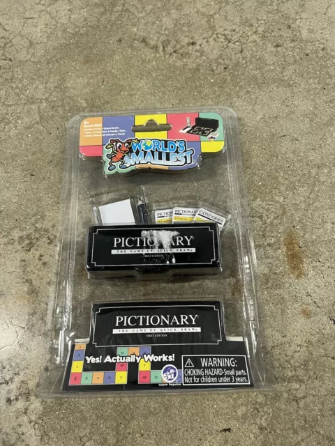 WORLDS SMALLEST PICTIONARY Quick Draw Guessing Game Kids Novelty Travel ... WORLDS SMALLEST PICTIONARY Quick Draw Guessing Game Kids Novelty Travel ...