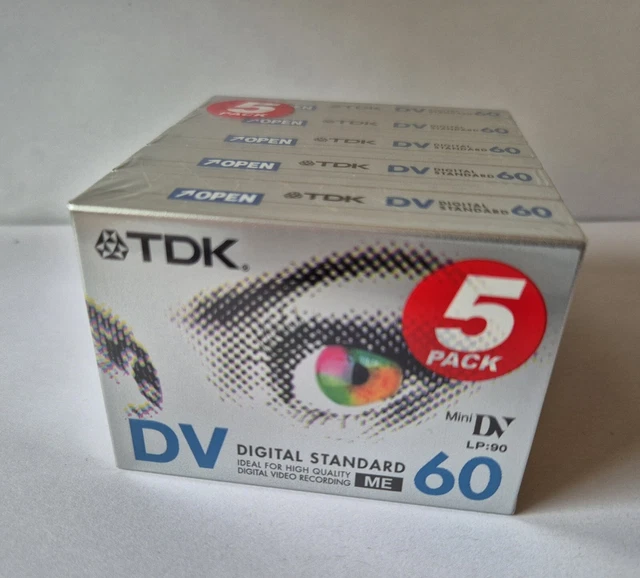 5-ER PACK TDK 60/90 Mini DV Neu , Ovp, Unbenutzt EUR 29,00 - PicClick DE