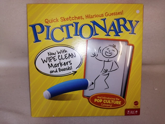 PICTIONARY DRAWING GAME, Board Game for Family, Kids, Teens and Adults ...