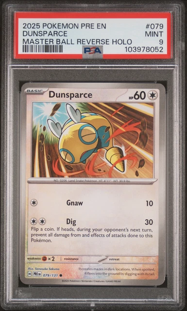 2025 POKEMON PRE Prismatic Evolutions Master Ball Reverse Holo ...