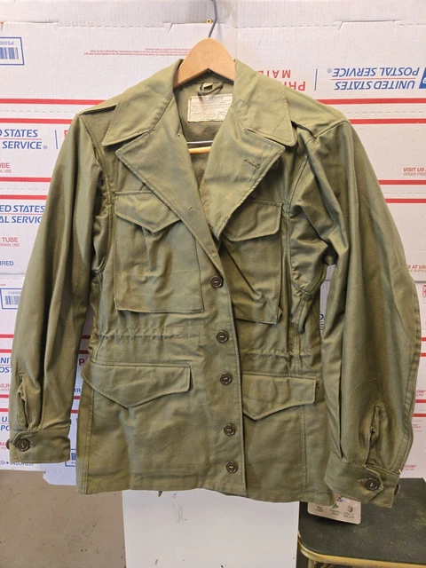 WWII US ARMY Field Jacket M-1943 Vintage Original 1940s Military ...