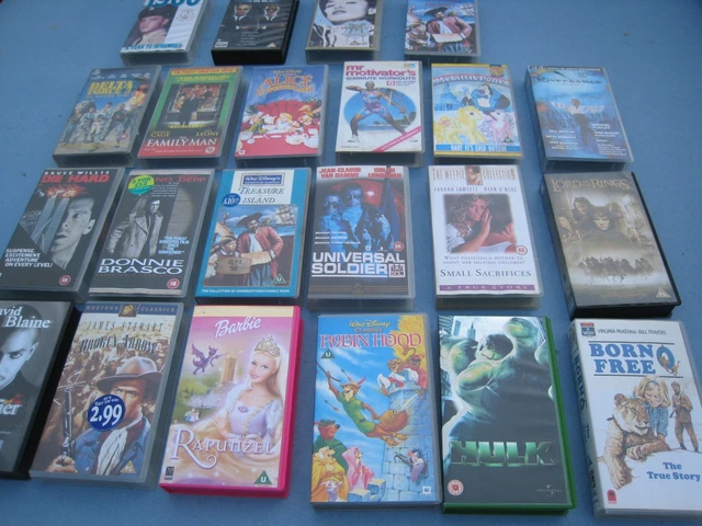 HUGE VHS Video Tapes Bundle 30x Job Lot - SOME RARE inc DISNEY Classics ...