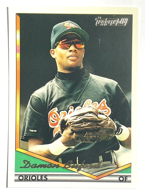 CARTE DE BASEBALL DAMON BUFORD Baltimore Orioles 1994 Topps OR ...