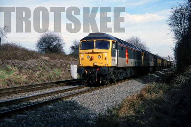 35MM SLIDE BR British Rail Diesel Loco Class 47 47285 Water Orton 1995 Orig £4.98 - PicClick UK