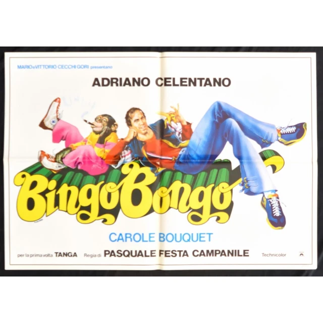 MANIFESTO BINGO BONGO Adriano Celentano Carole Bouquet Église String S02 EUR 40,11 - PicClick FR