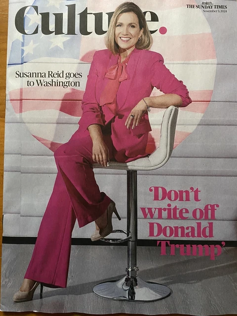 DONALD TRUMP SUSANNA Reid Kevin Costner ELO Sunday Times Culture ...