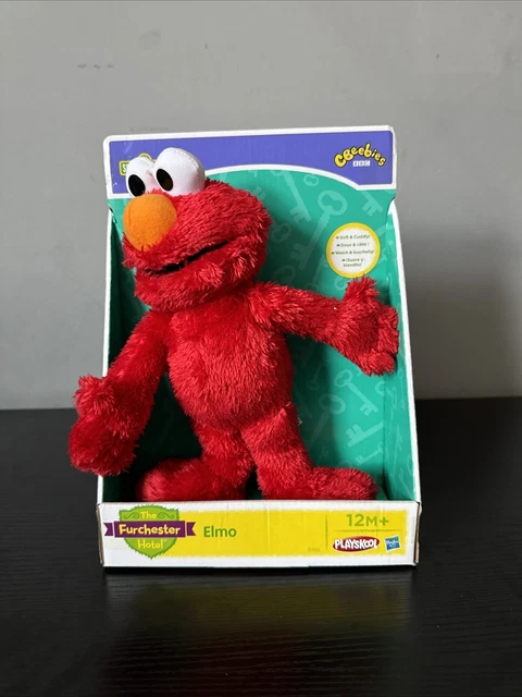 HASBRO ELMO LET'S Cuddle Furchester Hotel CBeebies Plush Toy Doll BNIB ...