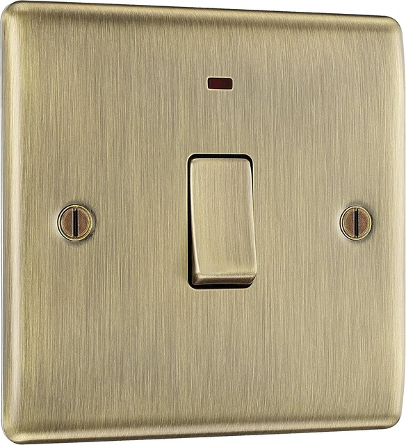 BG ELECTRICAL SINGLE Wall Switch with LED Power Indicator, Double Pole ...