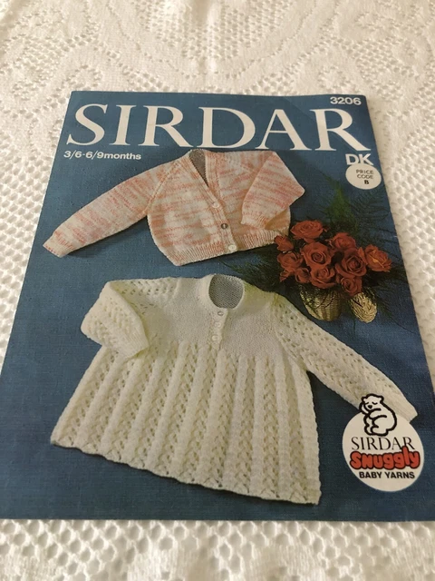 VINTAGE SIRDAR KNITTING Pattern No 3206 Baby’s Designs Printed In Great ...
