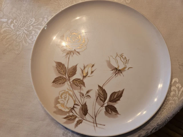 VINTAGE MELMAC MELAMINE Rose Pattern Dinner Plates Set of 6 $10.00 ...