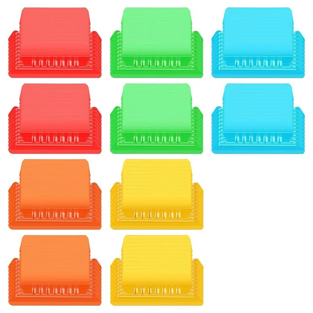 100 PIECES INSERTS Plastic Hanging File Tabs Multicolor H9N64665 $23.18 ...