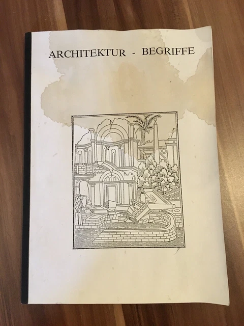 ARCHITEKTUR BEGRIFFE PROF. Eckart Bergmann Kunstgeschichte EUR 5,00 - PicClick DE