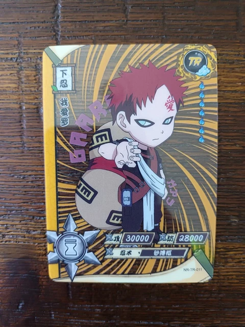 GAARA NR-TR-011 NARUTO Kayou Card Translucent Anime TCG $5.95 - PicClick AU