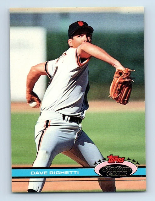 1991 STADIUM CLUB Dave Righetti San Francisco Giants #356 EUR 1,50 ...
