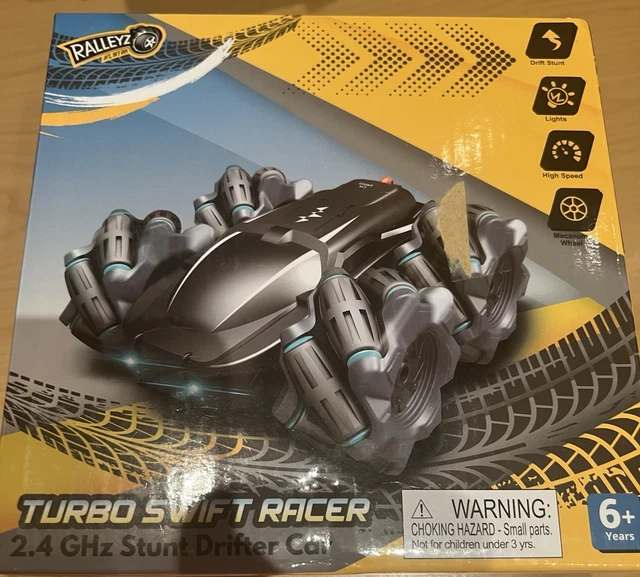 RALLEYZ TURBO SWIFT Racer 2.4GHz Stunt Drifter RC Car Mecanum Wheel Toy ...