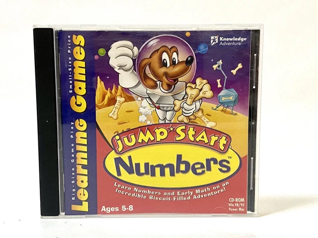 JUMP STARTS NUMBERS Learning Games CD-ROM WIN 95 & 98 Mac Educational ...