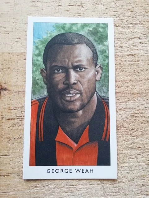 RARE! GEORGE WEAH Ac Milan Legend Philosopher Footballers 1998 Card £9. ...