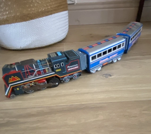 ANCIEN TRAIN DAIYA Japan Tin Toy Jouet Mountain Japan en tole à ...