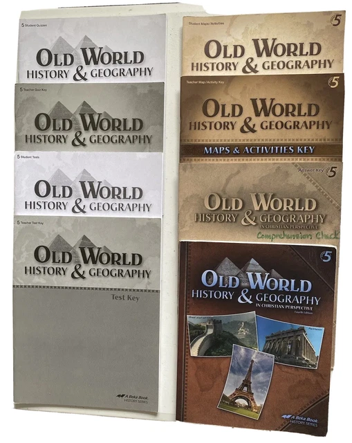 ABEKA GRADE 5 Old World History & Geography 4th Edition - 8 Book Set ...