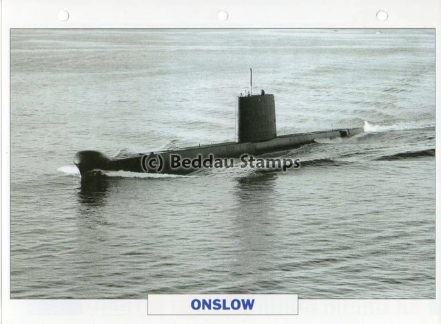 1968 HMAS ONSLOW Oxley-Class Submarine Ship / RAN Warship Photograph ...