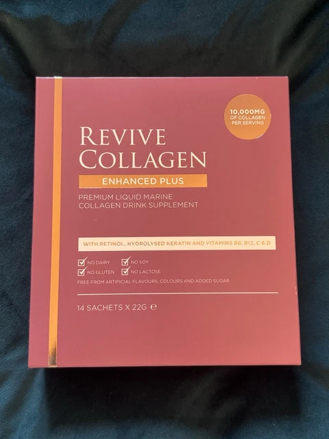 REVIVE COLLAGEN ENHANCED Plus 10,000mg - Marine Supplement - 14 Sachets ...