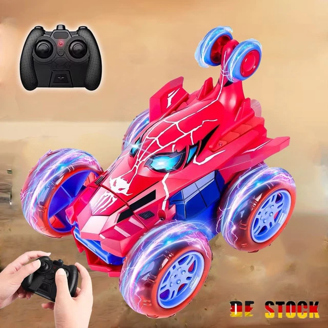SPIDERMAN RC STUNT Car Remote Control Cars Toys for Boys Girls Birthday ...