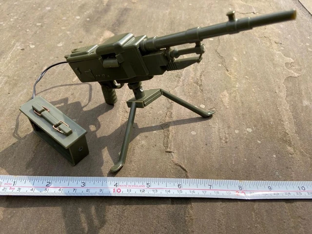 VINTAGE ACTION MAN Palitoy Machine Gun With Tripod 1970'S £15.00 ...
