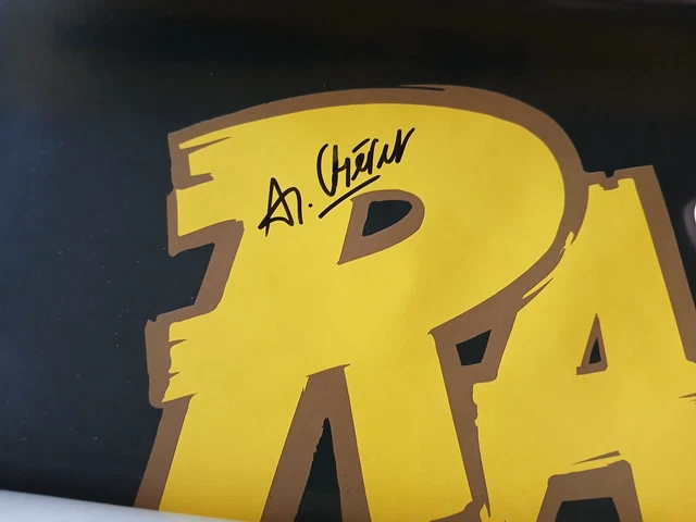 RARE POSTER DE RAHAN avec dédicace signature de Mr CHERET LECUREUX ...