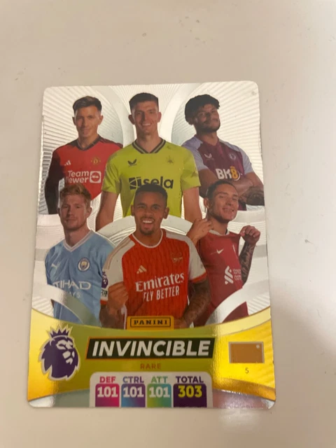 PANINI ADRENALYN XL Premier League 2024 Golden Baller Rare INVINCIBLE ...