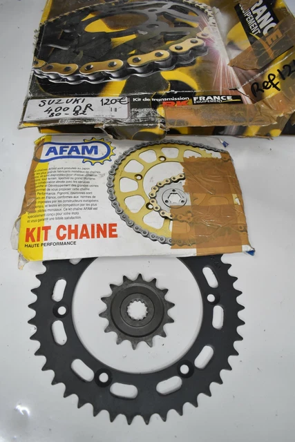 KIT CHAINE AFAM 520 OR 14X43 SUZUKI 400 DR 1980-82 EUR 50,00 - PicClick FR