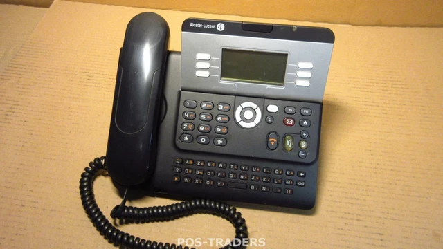 TÉLÉPHONE NUMÉRIQUE ALCATEL LUCENT 4029 FR AZERTY gris urbain - SUPPORT INCLUS + COMBINÉ EUR 15 ...