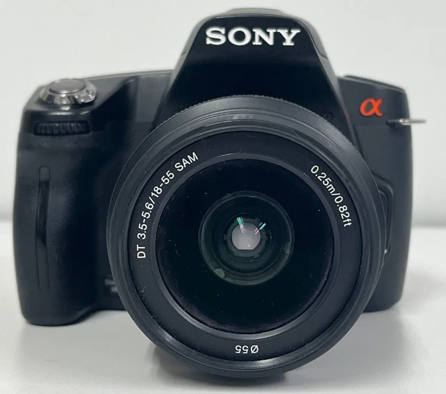 SONY ALPHA BLACK Digital Slr Camera Dslr-A290 Charger Cables & Carry ...