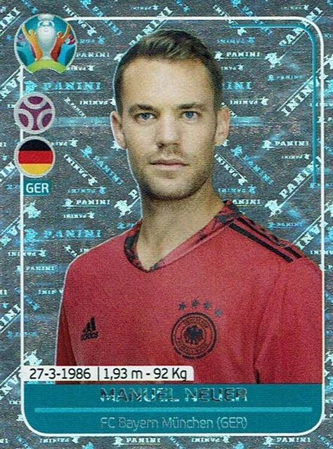 PANINI EURO EM 2020 Preview Sticker Germany GER 6 Manuel Neuer ...