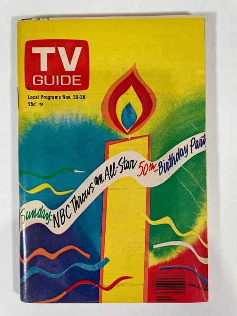 1976 TV GUIDE NBC 50th Birthday Party NY Metro Edition £4.38 - PicClick UK