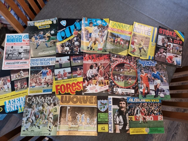 VARIOUS FOOTBALL PROGRAMMES £11.11 - PicClick UK