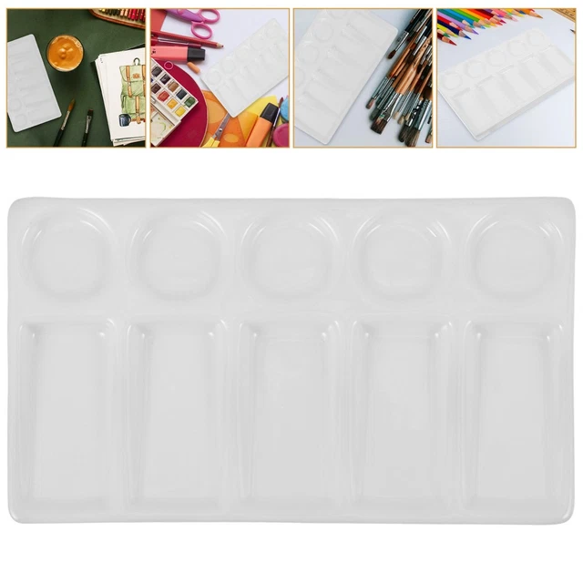 DIY PAINTING CERAMIC Artist Paint Palette 10 wells Art Paint Palette ...
