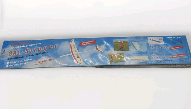 VINTAGE GRAUPNER SAL-SLIPPER Balsa Hand Launch Glider Kit Brand New ...