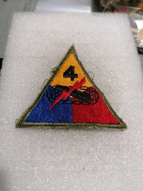 PATCH ARMEE US 4TH ARMORED DIVISION ww2 original EUR 25,00 - PicClick FR