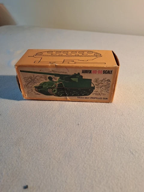 VINTAGE AIRFIX 155mm Self Propelled Gun. Vgc. Tatty Box £18.30 ...
