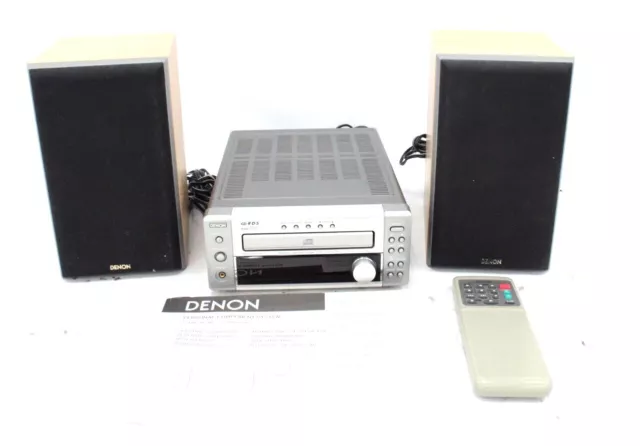 DENON US-M3 PERSONAL Component System CD Receiver, Speakers, Remote ...