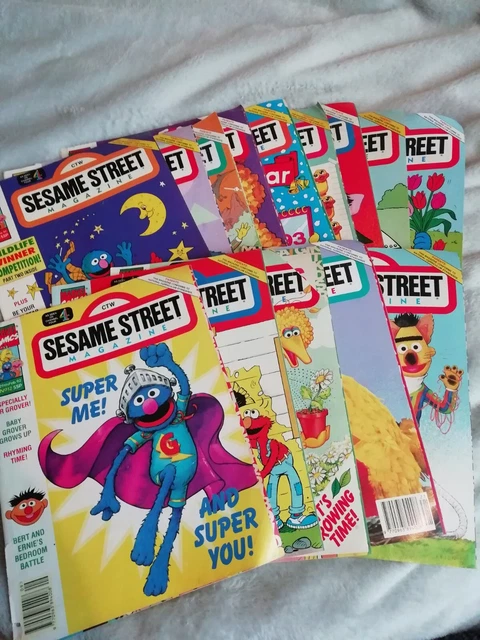 BUNDLE OF 14 Sesame Street Magazines 1992-1993 Vintage 90s Children's ...