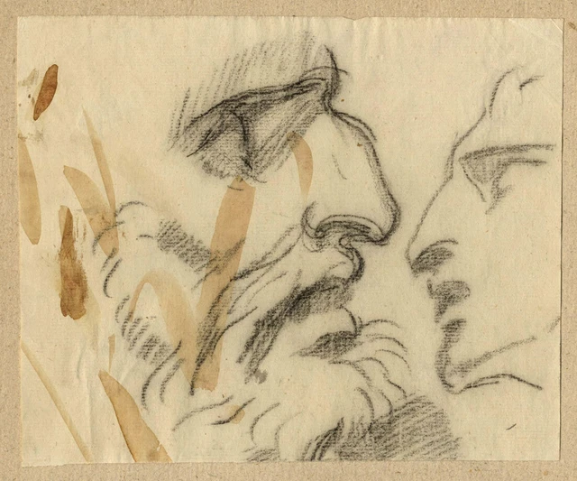 WILLIAM LOCK THE Younger, Studies Portrait of the Man in the Profile ...