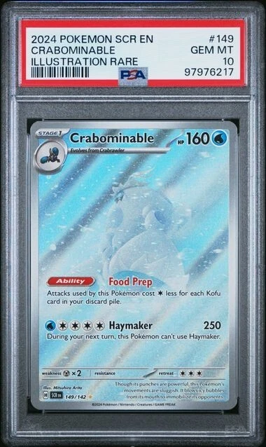 CRABOMINABLE 2024 POKÉMON Stellar Crown English Illustration Rare #149 ...