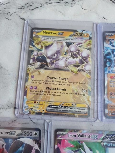BUNDLE OF 7 EX Paradox Rift Holo Pokemon TCG Cards - Mewtwo Iron ...